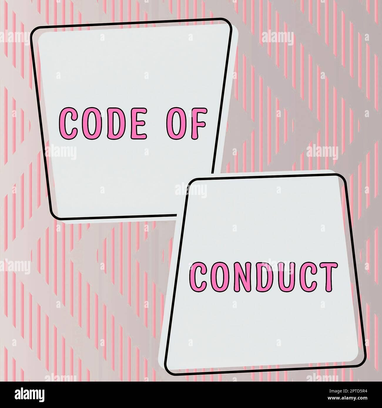 Hand writing sign Code Of Conduct, Word for set of principles are ...