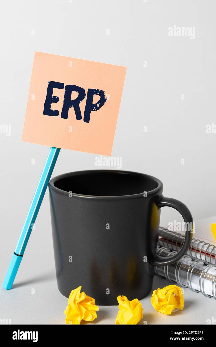 Conceptual display Erp, Business showcase enterprise resource planning centralized database for ...
