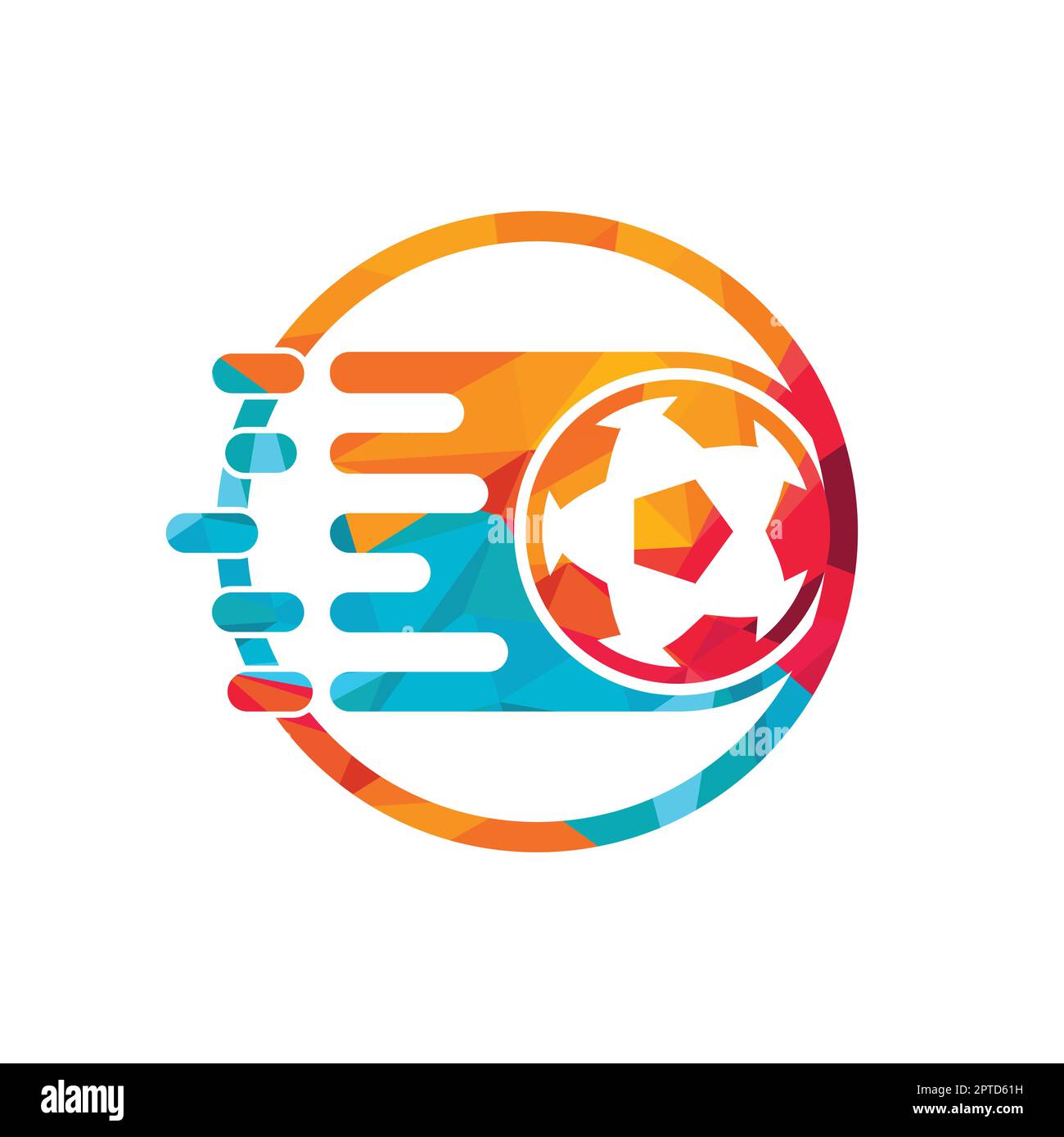 Fast Soccer vector logo design. Speed game logo design concept Stock ...