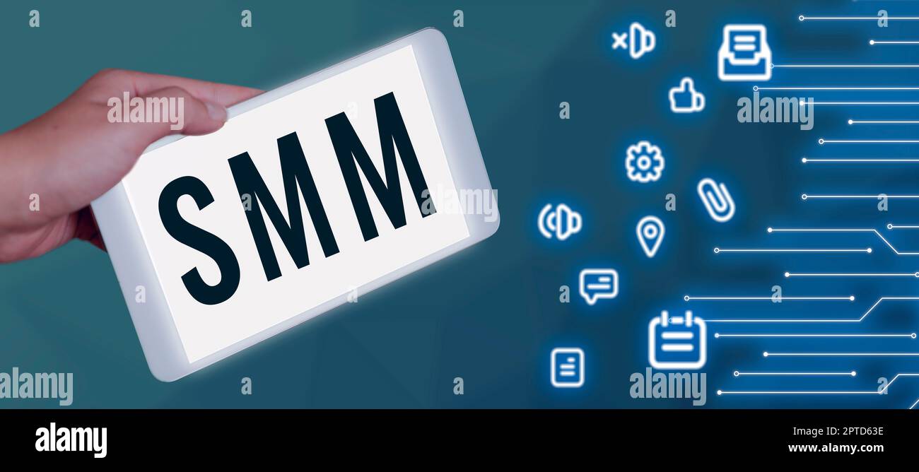 Conceptual display Smm, Business idea social media marketing platforms ...