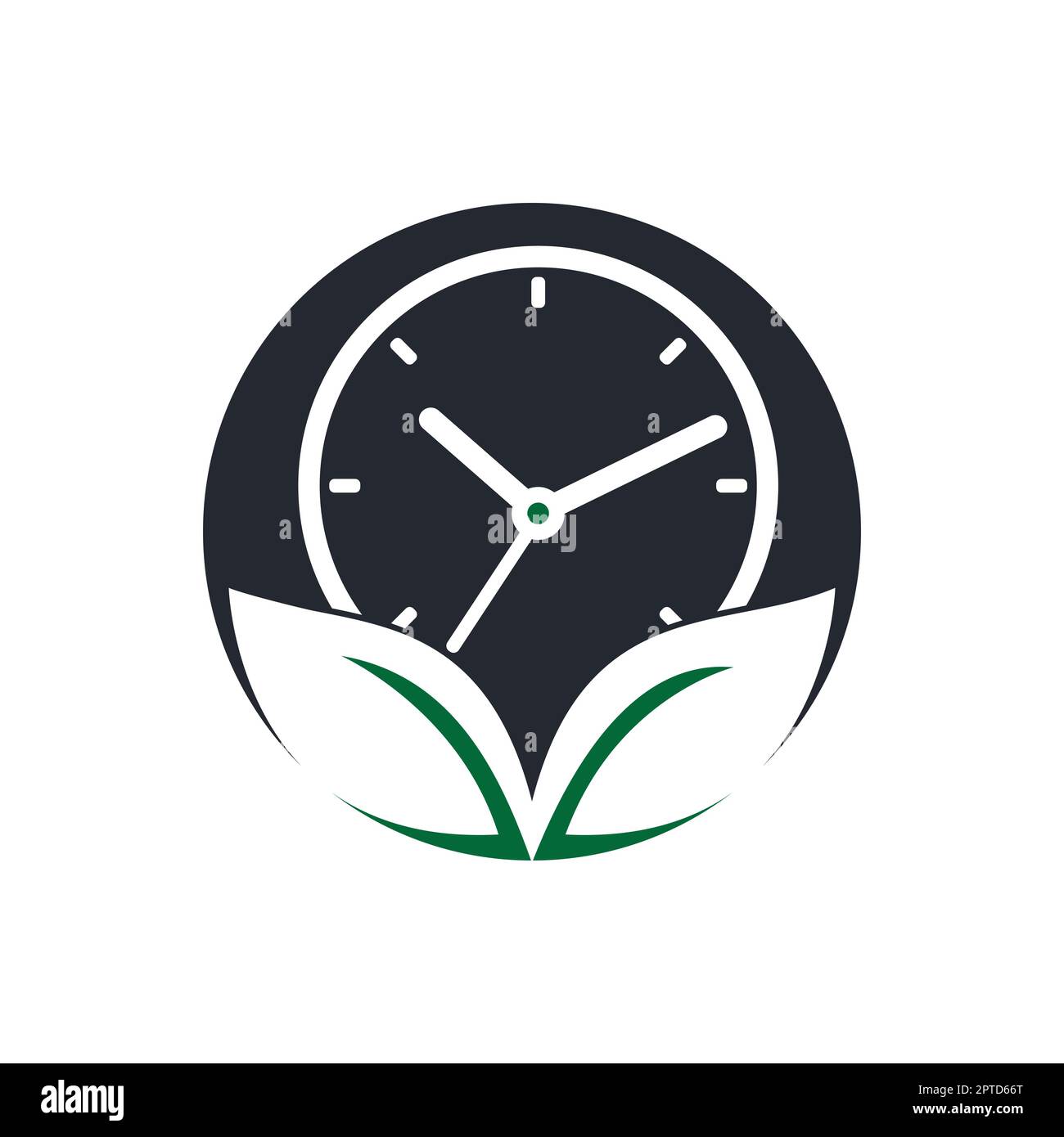 Nature time vector logo design template. Energy time and diet time logo ...