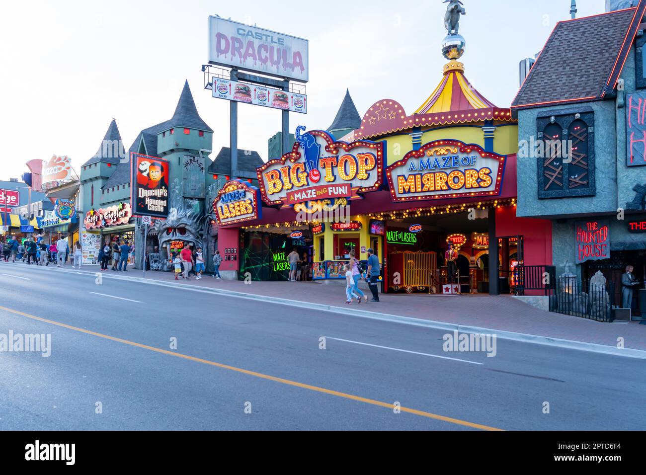 Niagara Falls, Ontario, Canada - June 29, 2022: View of Clifton Hill ...