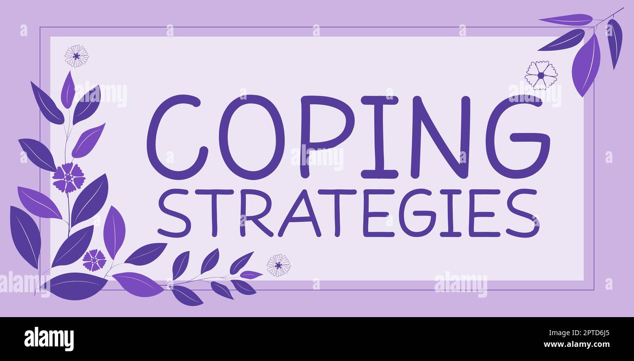 Hand writing sign Coping Strategies, Internet Concept general plan or ...
