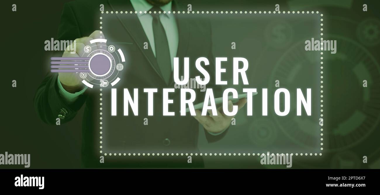Conceptual display User Interaction, Business overview how the customer ...