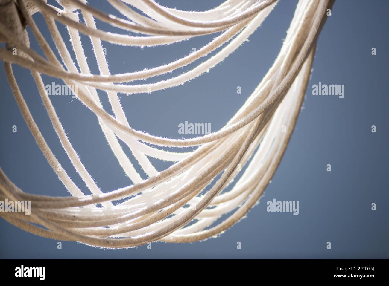 cotton ropes hanging Stock Photo - Alamy