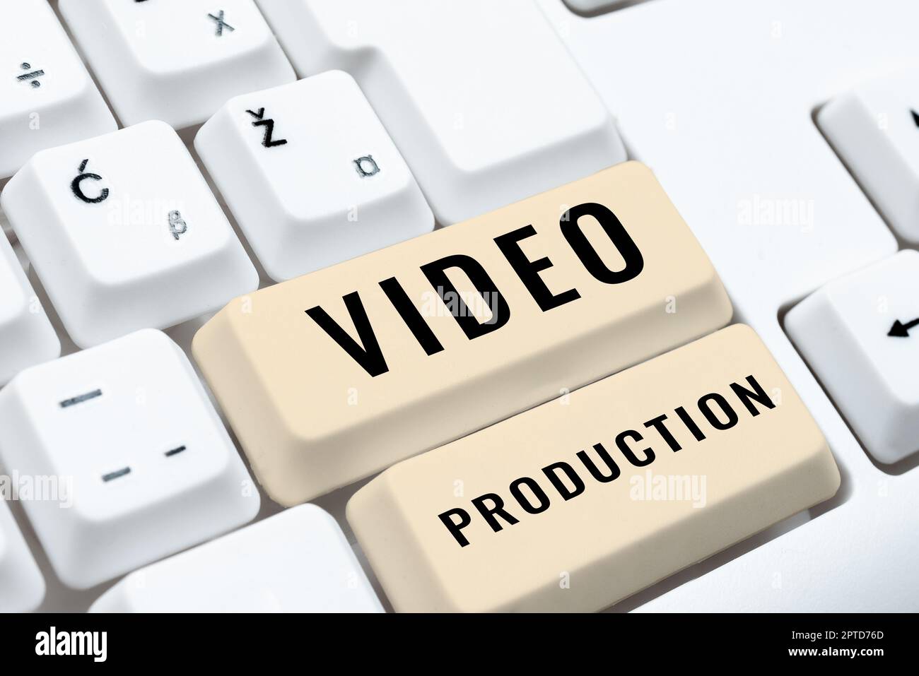 Writing displaying text Video Production, Conceptual photo process of ...