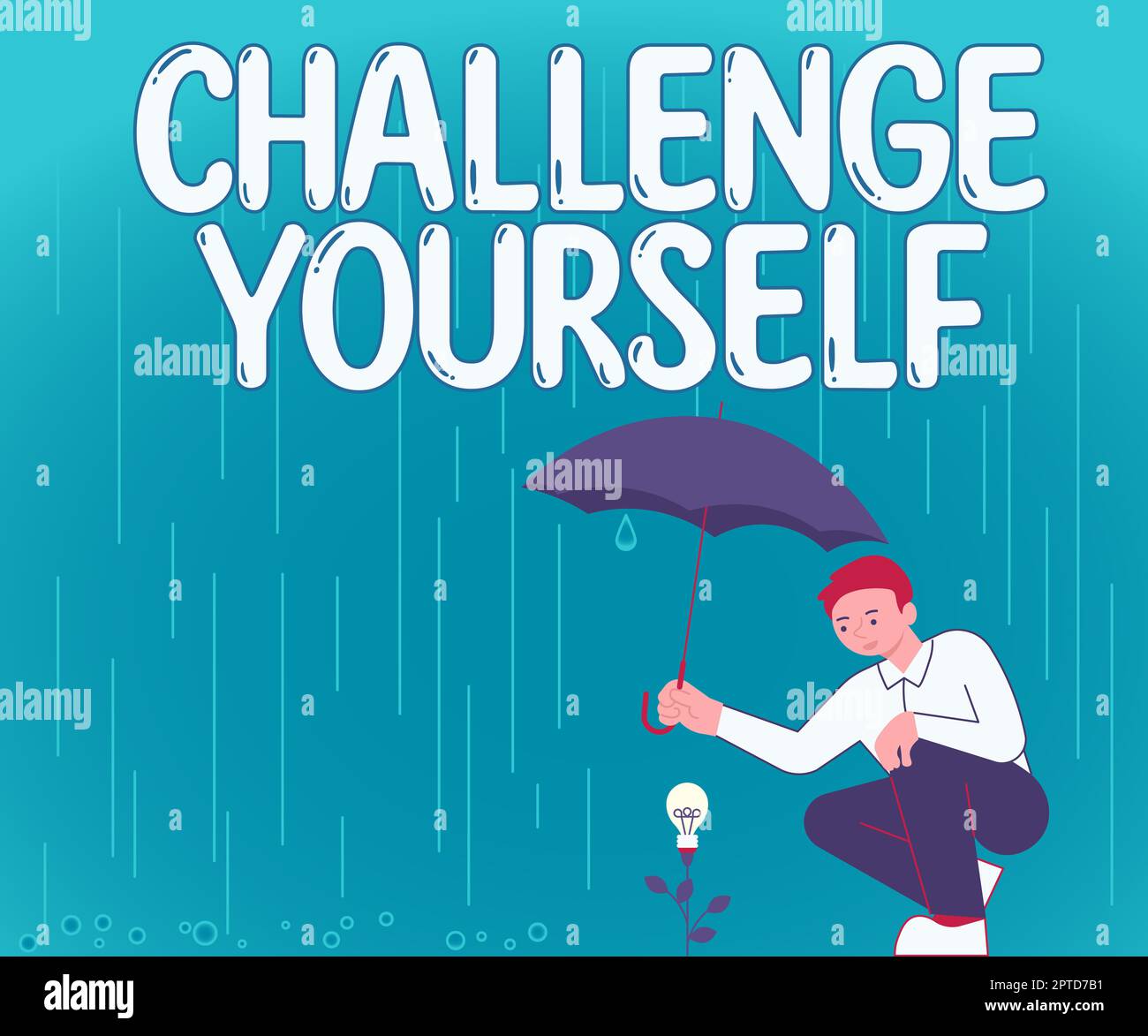 Writing displaying text Challenge Yourself, Business approach Setting ...