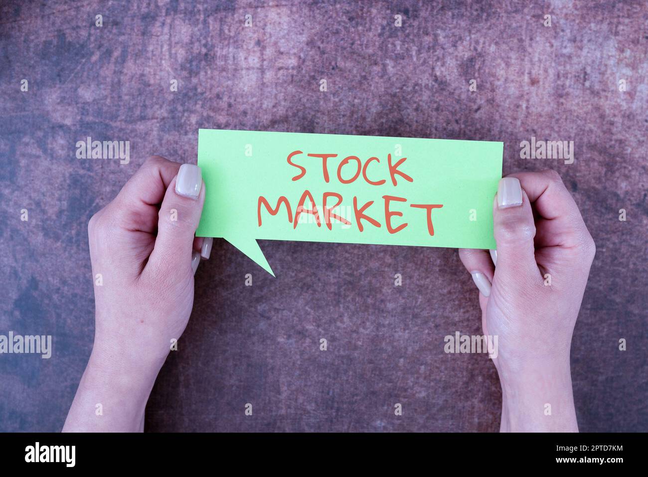 Text caption presenting Stock Market, Business concept treat a disorder ...
