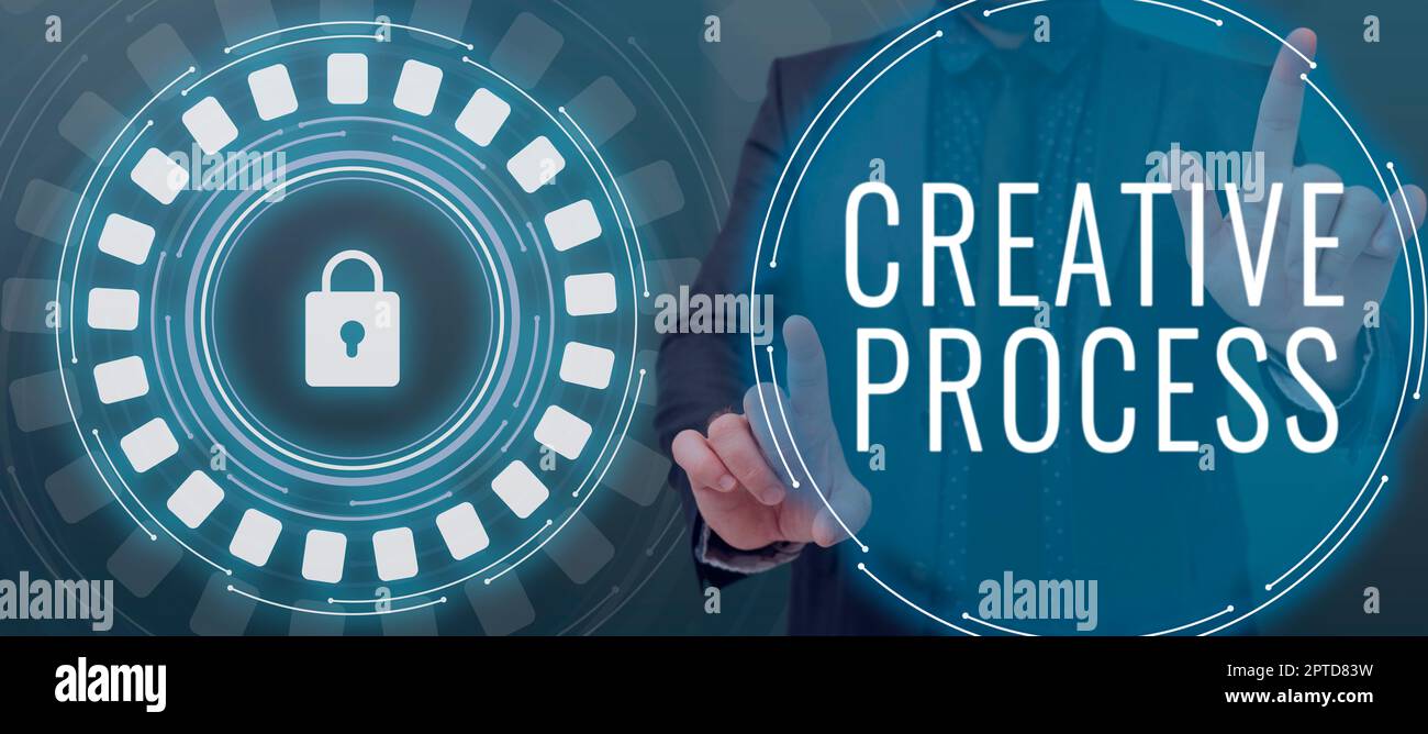 Inspiration showing sign Creative Process, Concept meaning connecting ideas into something ...