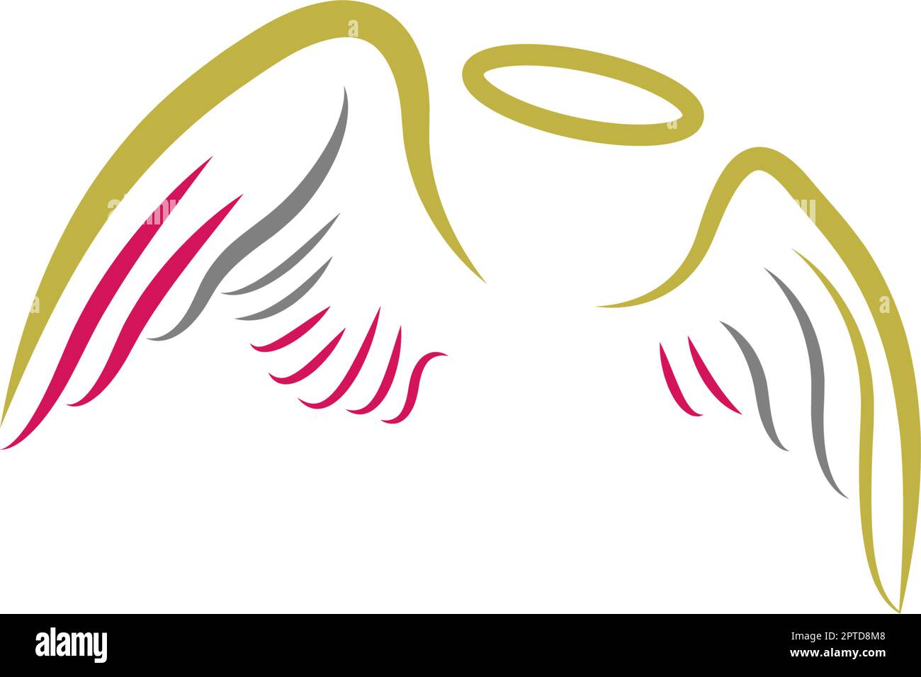 Angel wings icon logo design Stock Vector Image & Art - Alamy