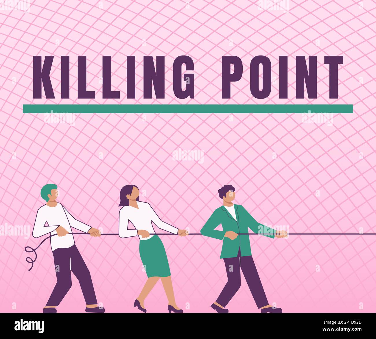 Text sign showing Killing Point, Business concept Phase End Review ...