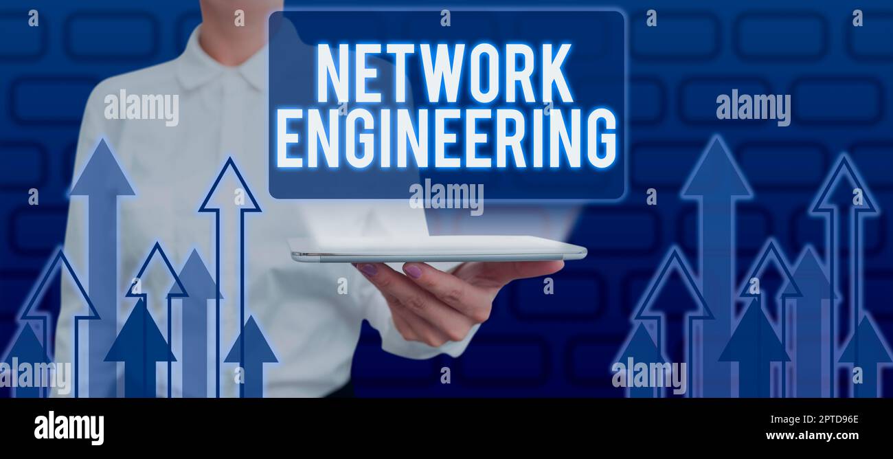 Text showing inspiration Network Engineering, Word Written on ...