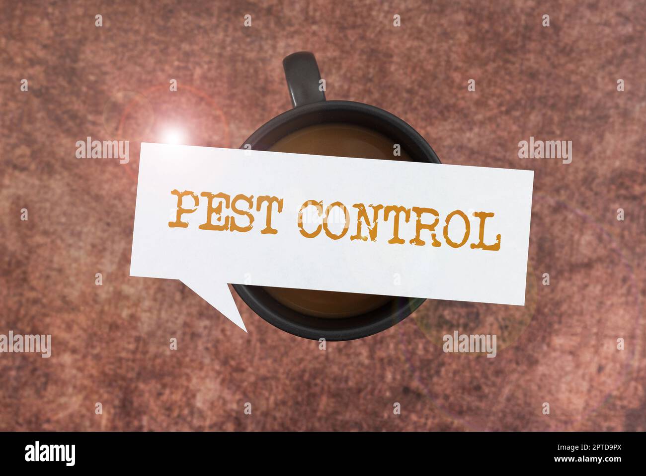 Sign displaying Pest Control, Internet Concept Killing destructive ...