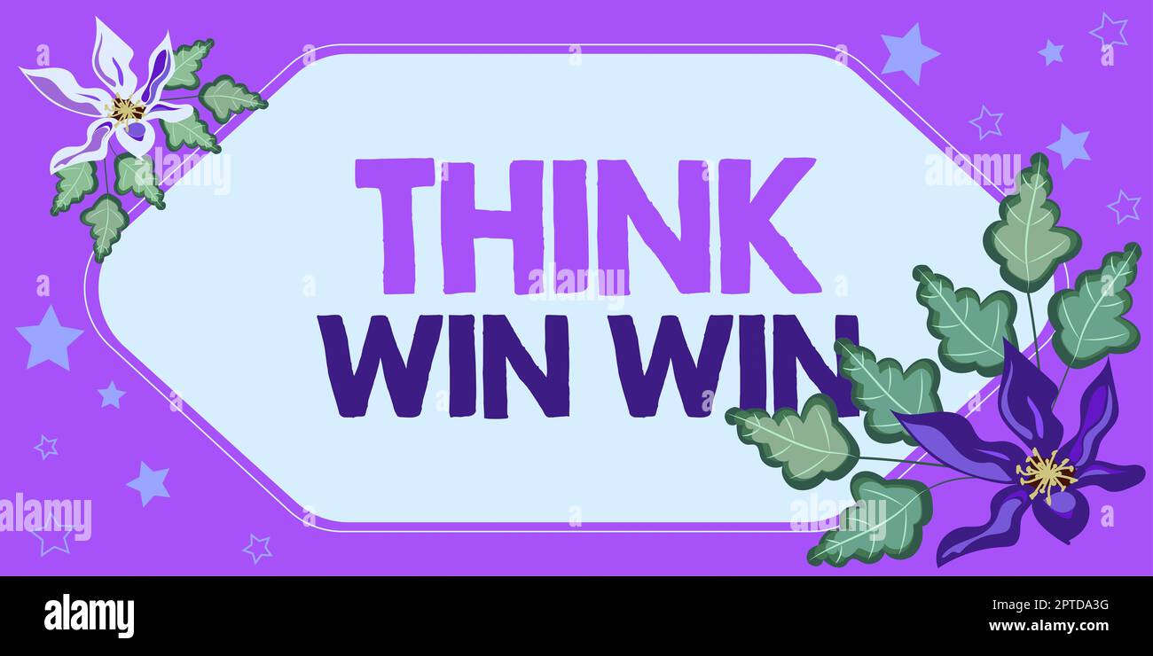 Handwriting text Think Win Win, Internet Concept Business Strategy ...