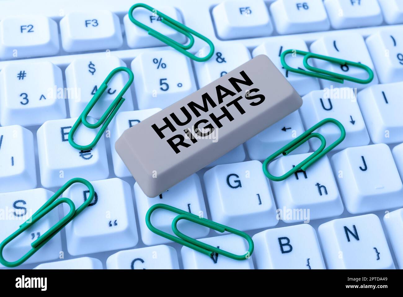 Conceptual caption Human Rights, Word Written on Moral Principles ...