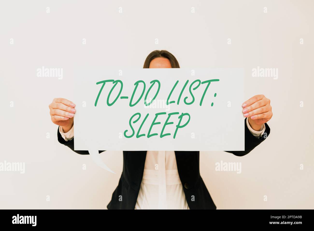 Hand writing sign To Do List SleepThings to be done Priority object is ...