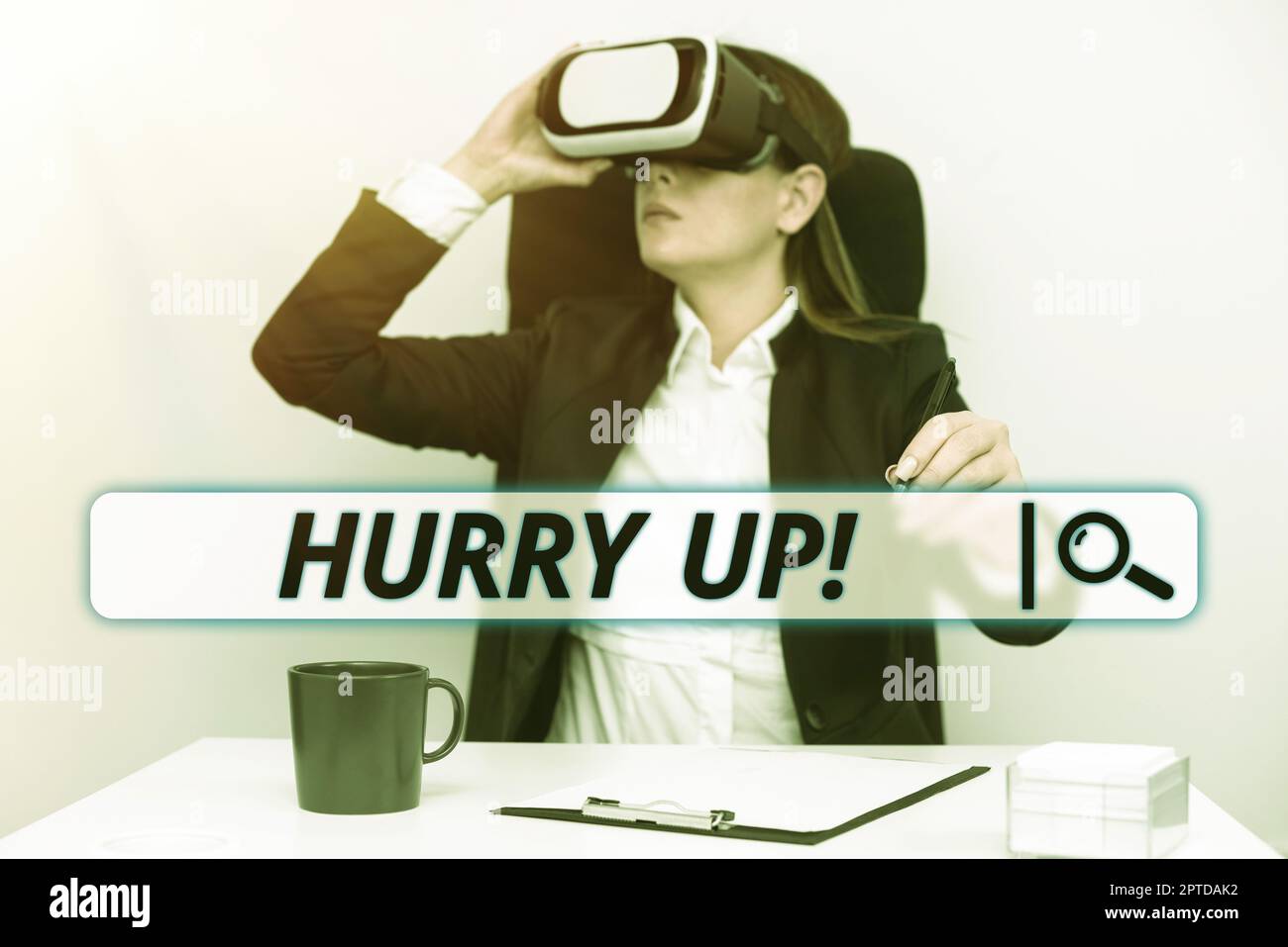 Writing displaying text Hurry Up, Business approach asking someone to ...