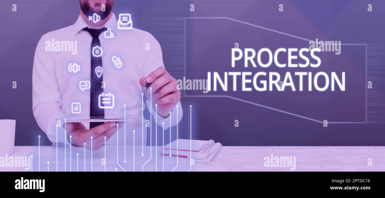 Text caption presenting Process Integration, Concept meaning ...