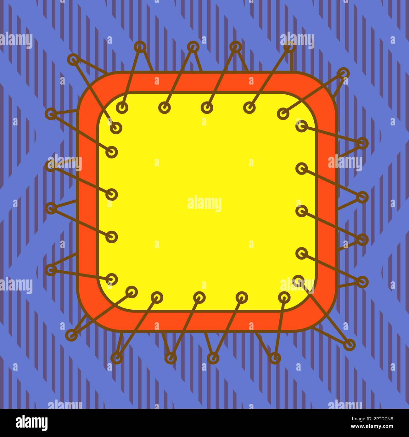 Asymmetrical uneven shaped format pattern object outline multicolour ...