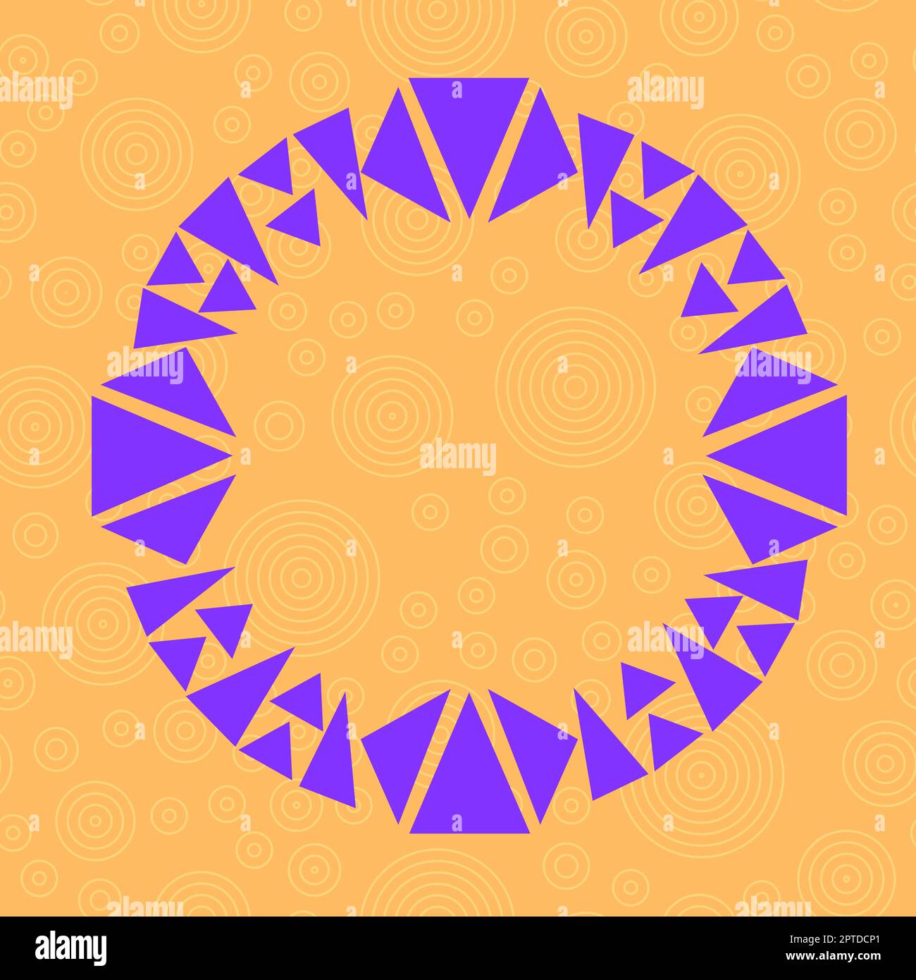 Asymmetrical uneven shaped format pattern object outline multicolour ...