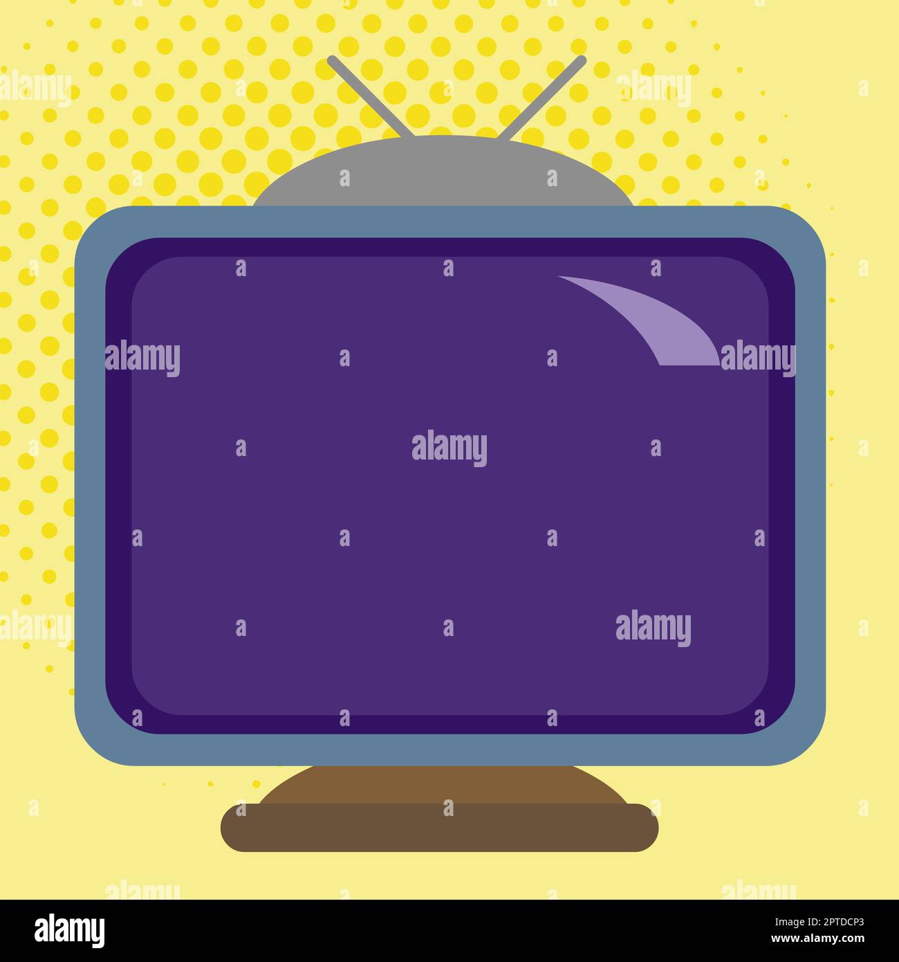 Square rectangle old multicoloured painting television picture wood ...