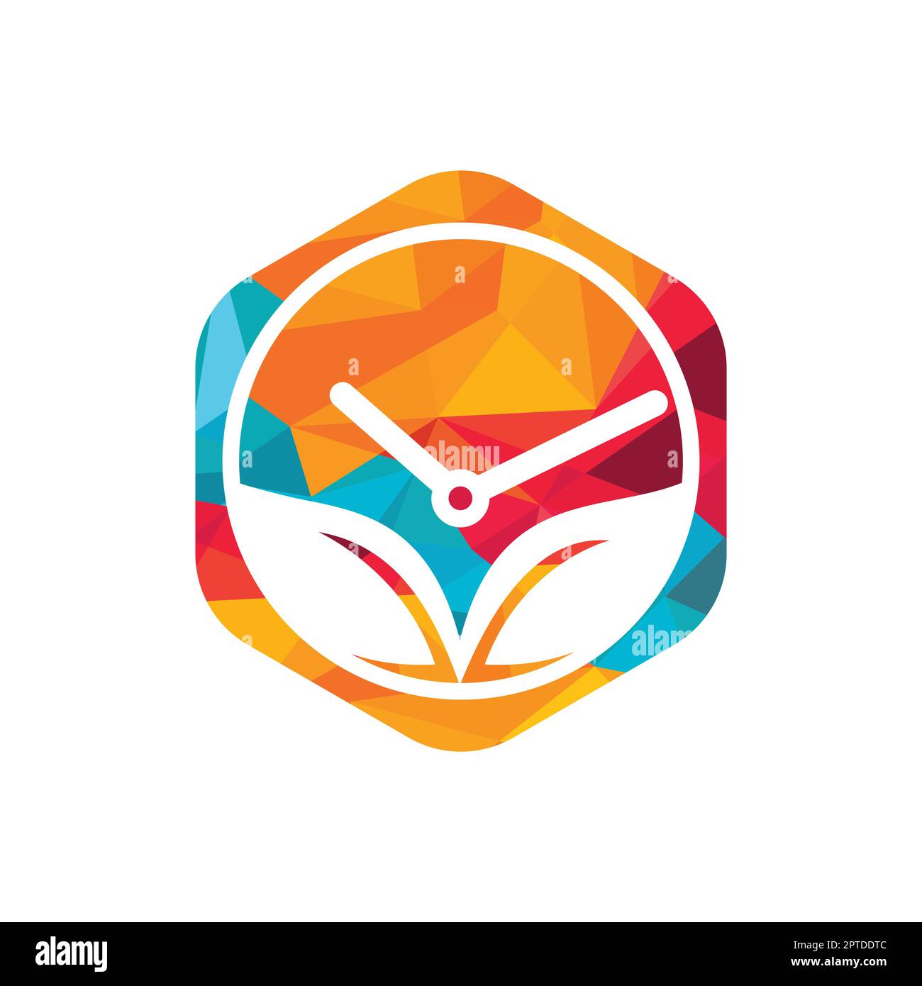 Nature time vector logo design template. Energy time and diet time logo ...