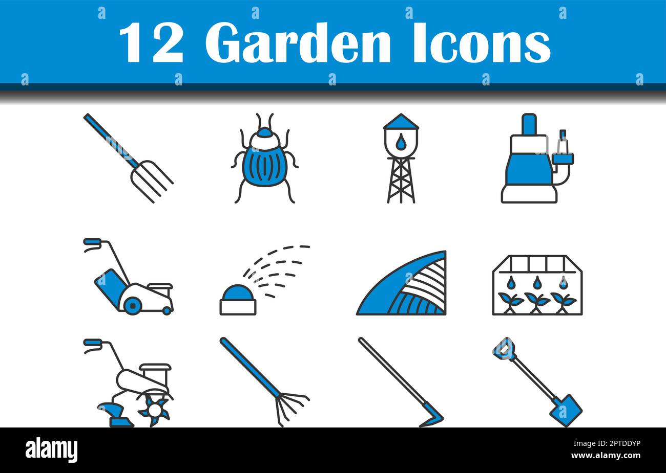 Garden Icon Set Stock Vector Image & Art - Alamy