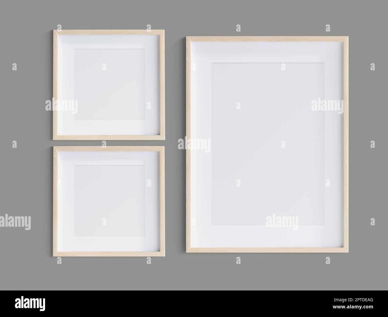 3 wooden frames wall hi-res stock photography and images - Alamy