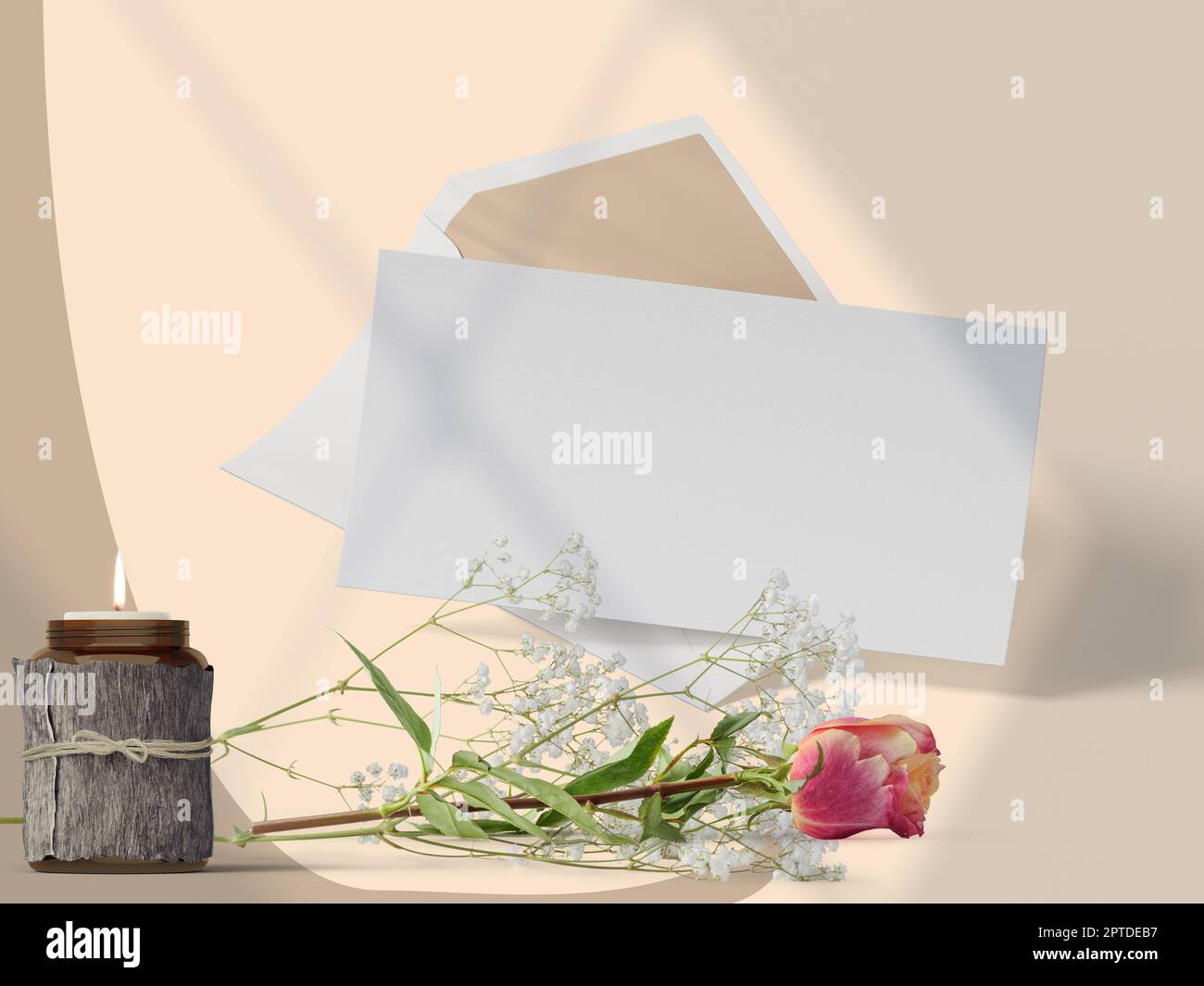 Template invitation card, Illustration, 3d rendering Stock Photo - Alamy