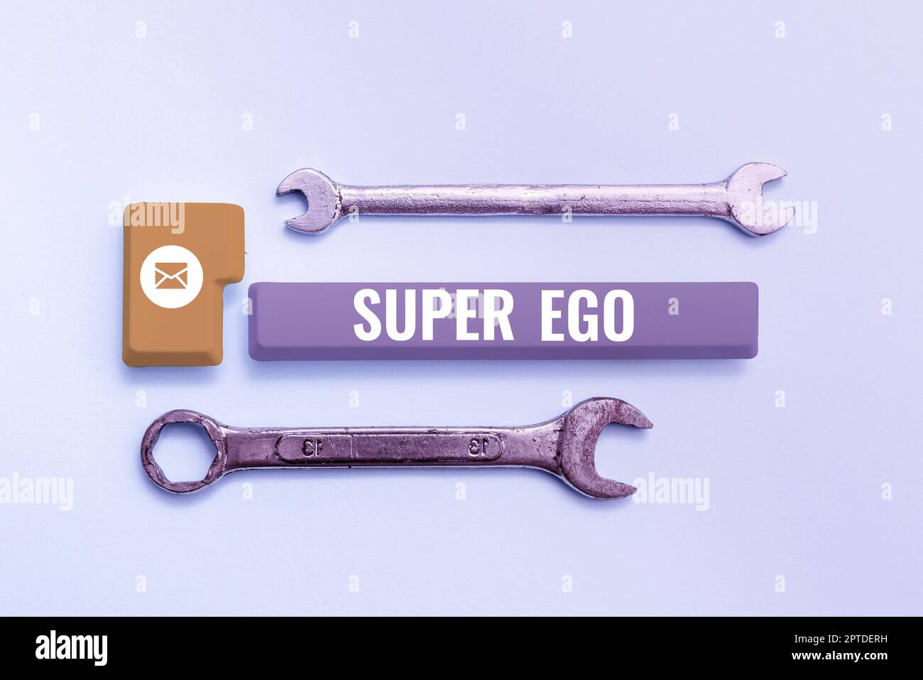 Sign displaying Super Ego, Business concept The I or self of any person ...