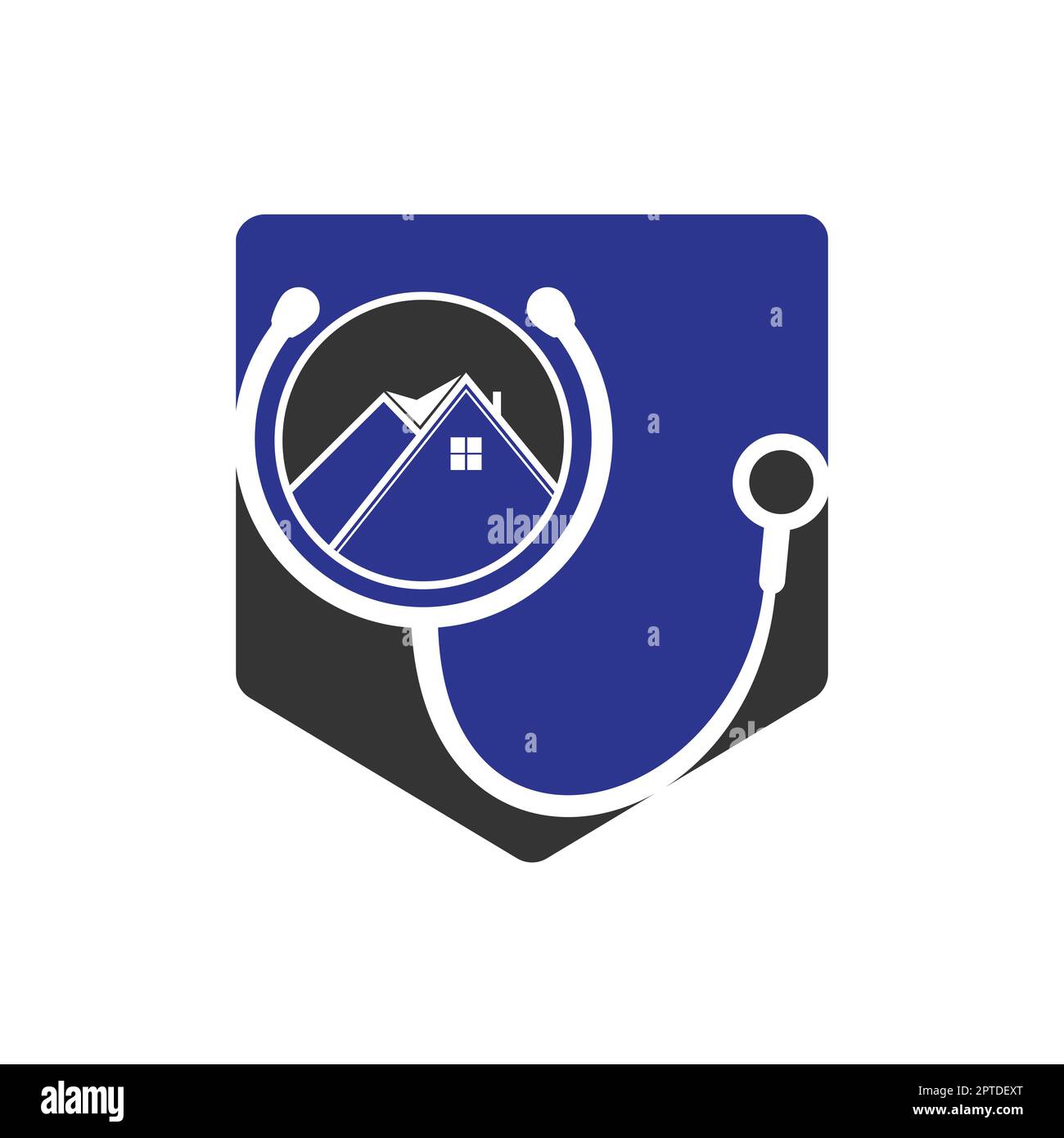 Doctor home vector logo design. House medical vector logo concept Stock ...