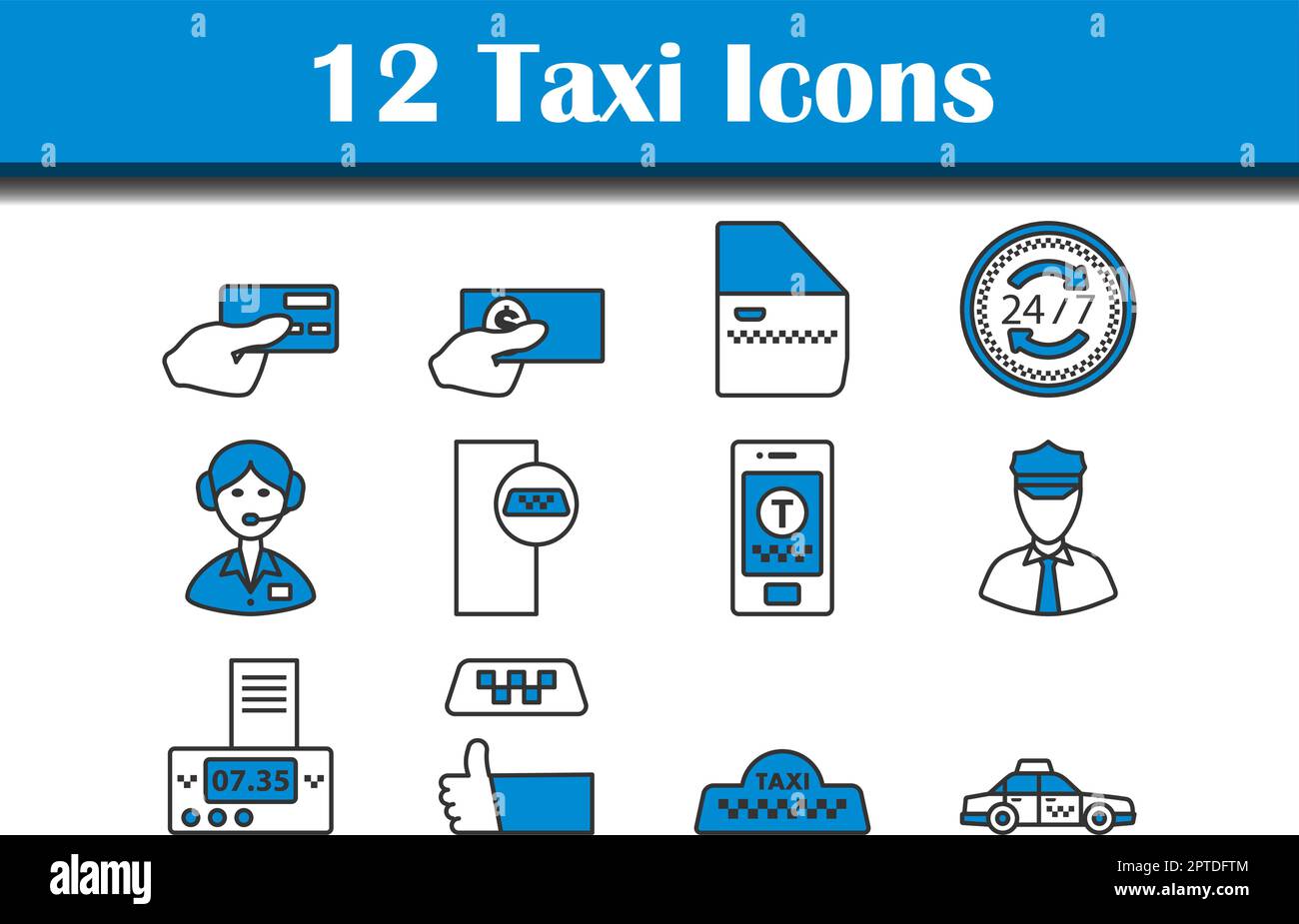 Taximeter car Stock Vector Images - Alamy