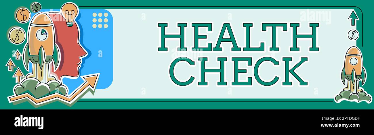 Sign displaying Health Check, Business showcase Medical Examination ...