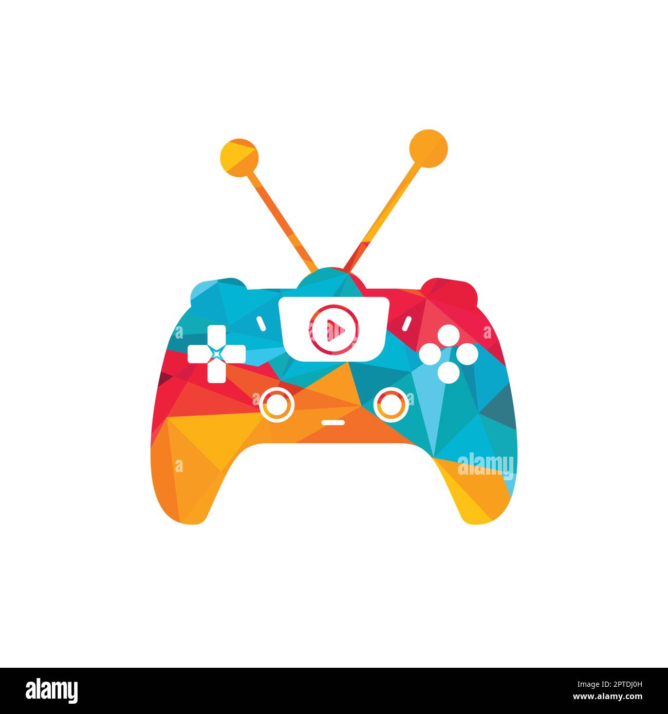 Tv gaming logo Stock Vector Images - Alamy