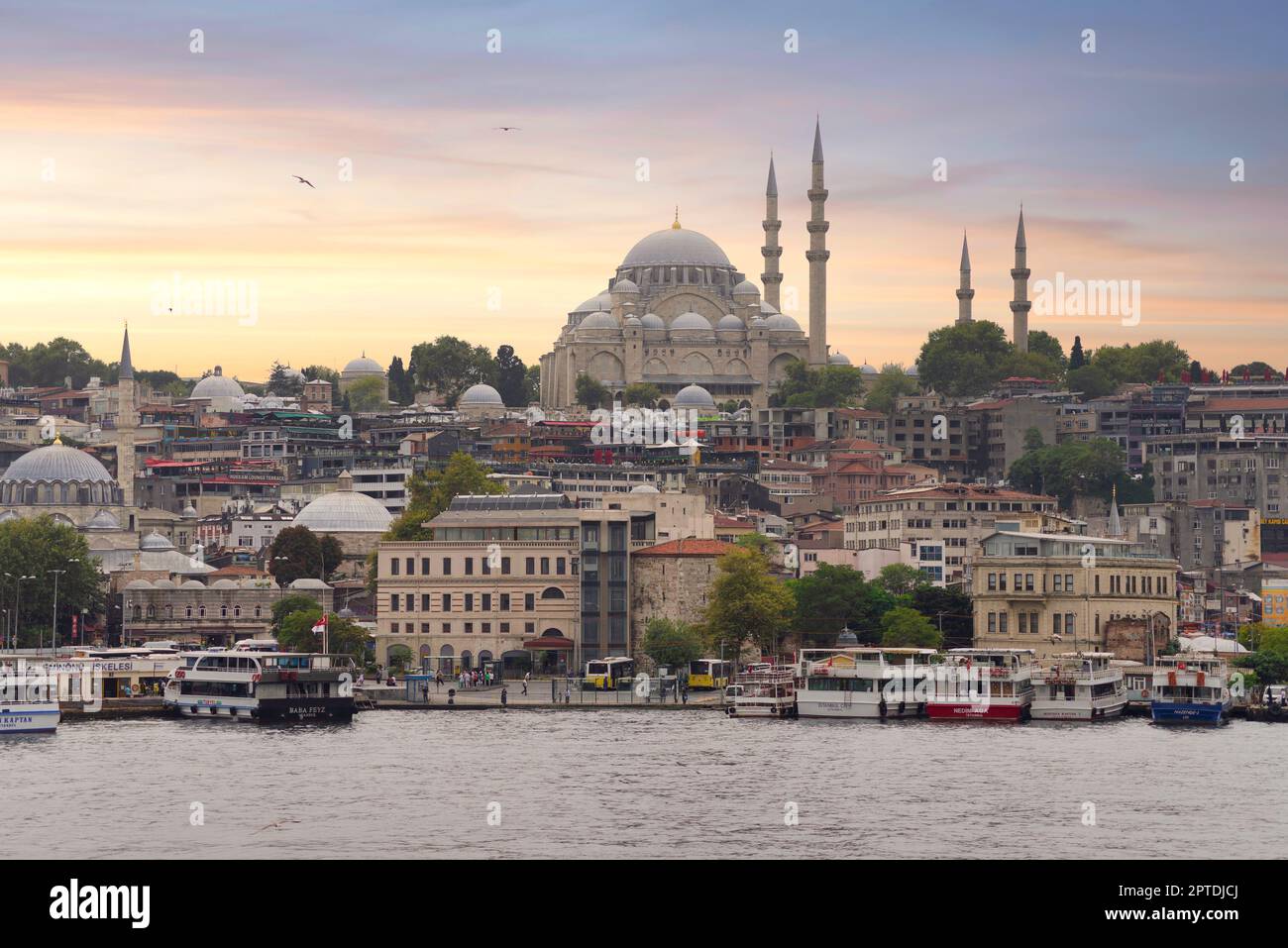 Istanbul, Turkey - August 25, 2022: Istanbul city view from Galata ...