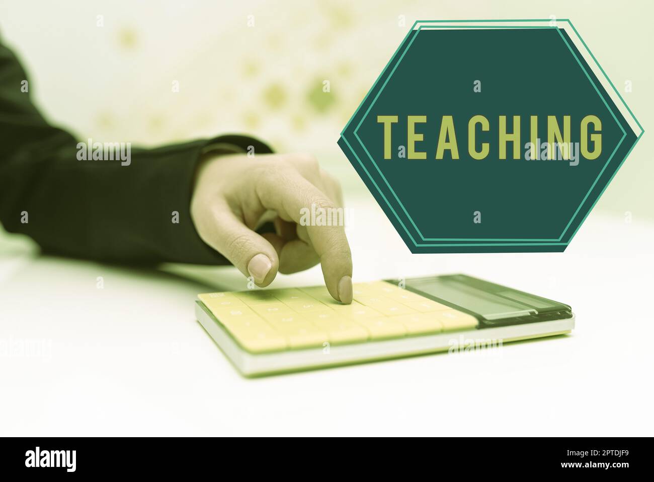 Conceptual Display Teaching Business Approach Act Of Giving Information Explaining One Subject