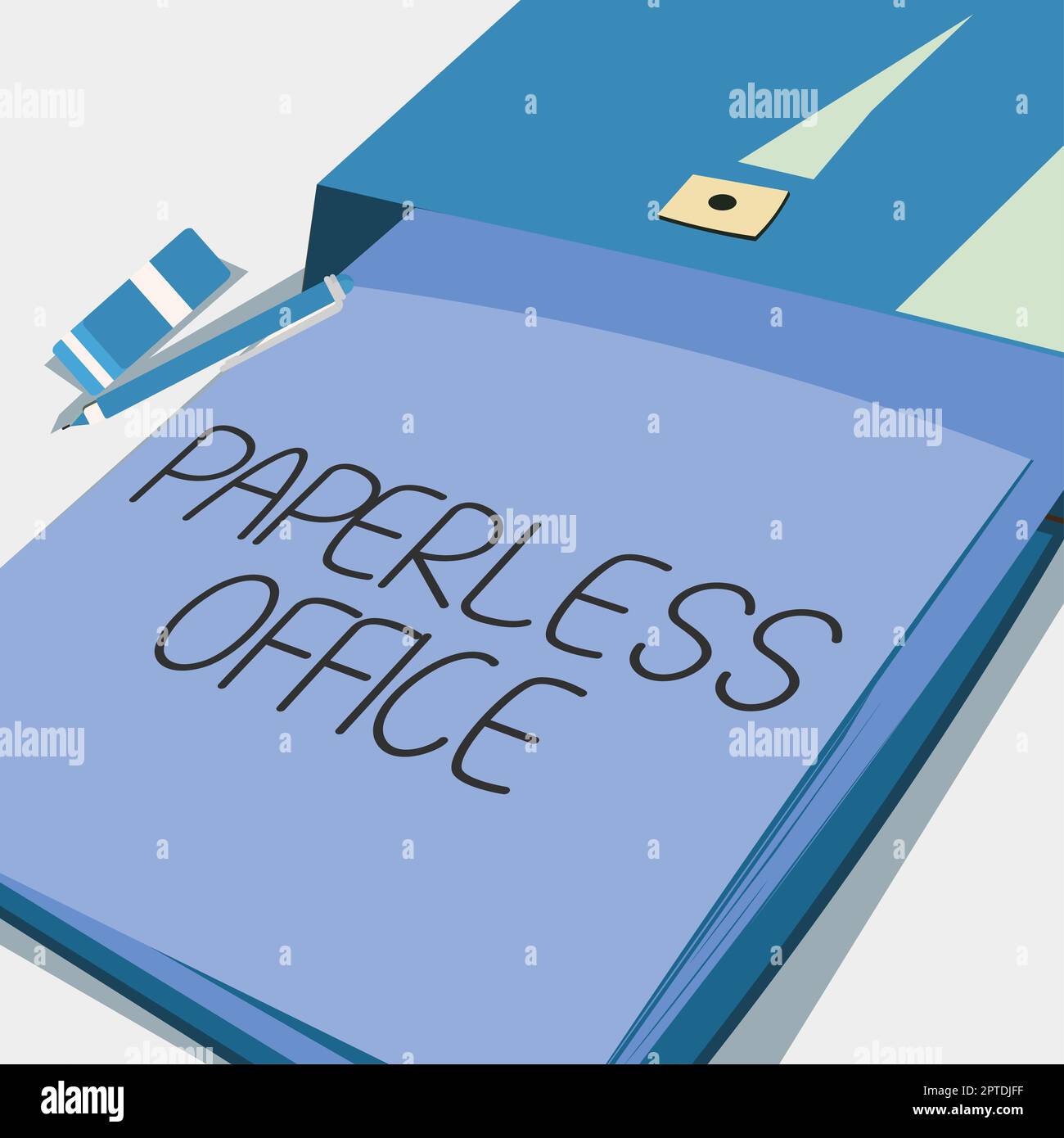 Inspiration showing sign Paperless Office, Conceptual photo work ...