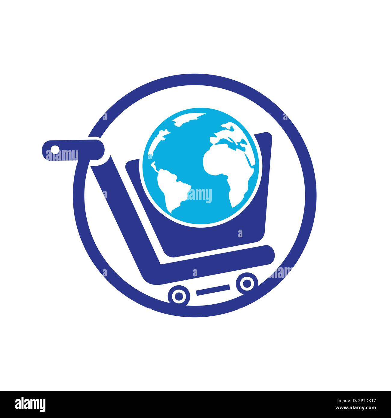 Globe shopping cart vector logo design. Online Shop logo designs ...