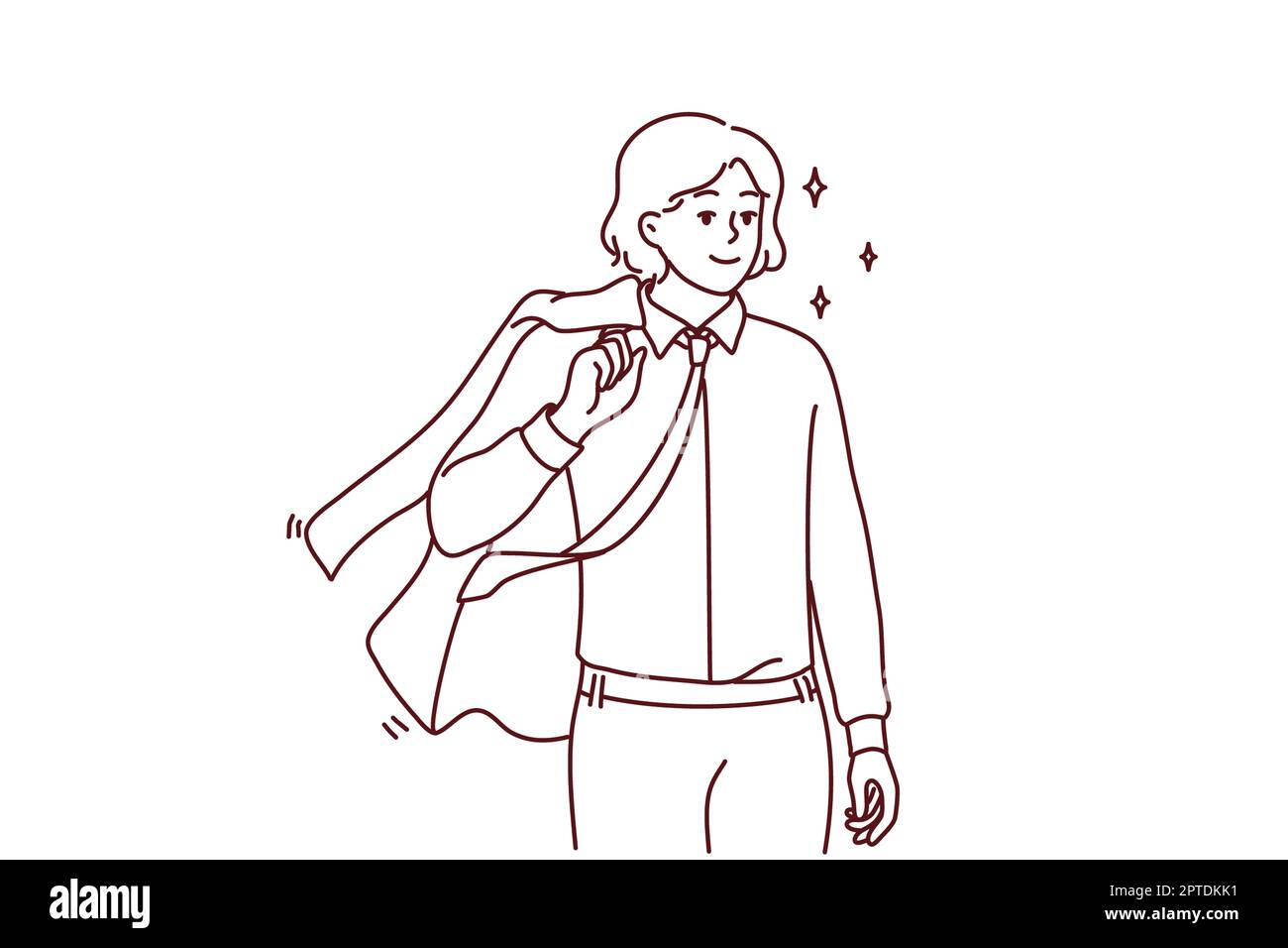 Female ceo cartoon Cut Out Stock Images & Pictures - Alamy