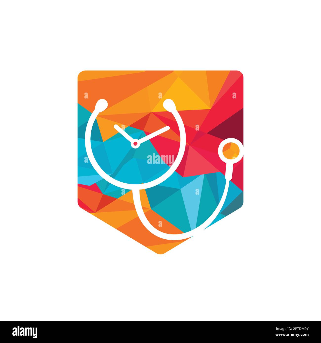 Medical time vector logo design template. Health and medical or ...