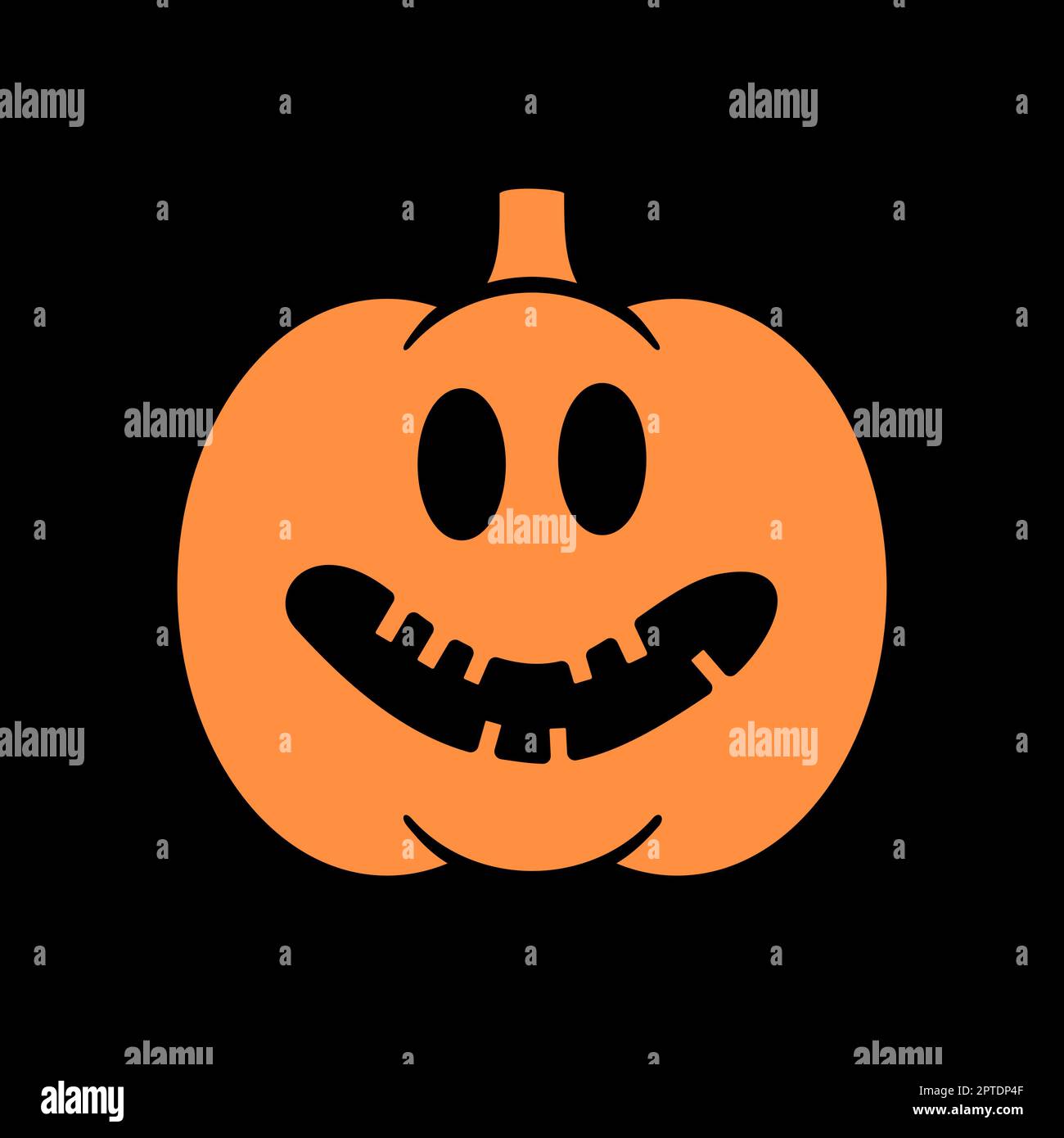 Halloween pumpkin emoticon icon vector illustration Jack-O-Lantern ...