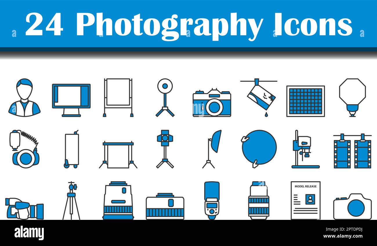 Photography Icon Set Stock Vector Image & Art - Alamy