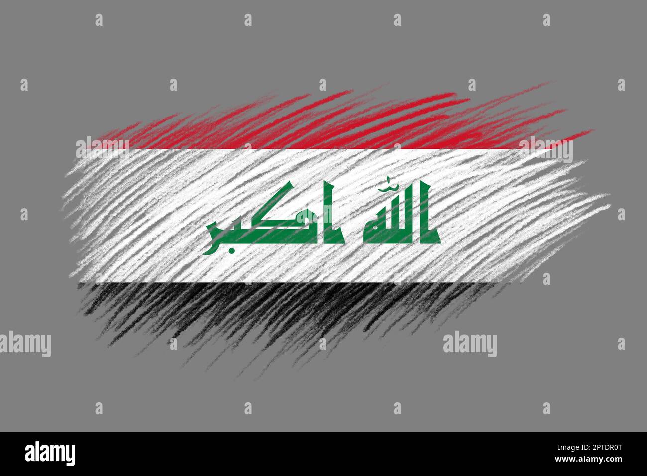 Iraq brush flag hi-res stock photography and images - Alamy