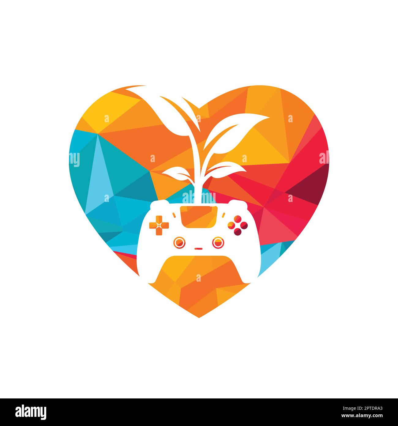 Eco game vector logo design. Green gamepad fresh leaf nature logo ...