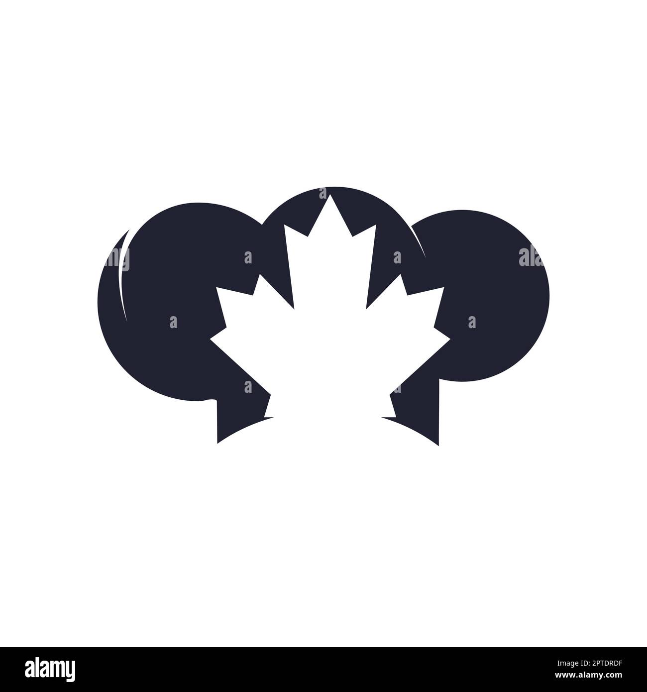 Canadian chef vector logo design template. Maple leaf with chef hat ...