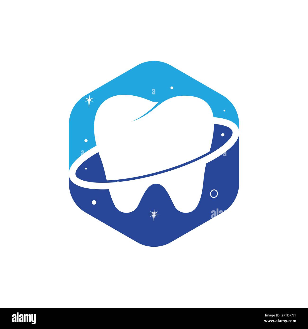 Dental planet vector logo design. Dentistry clinic vector logo concept ...