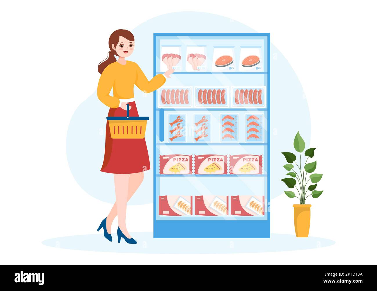 Freezing food in freezer Cut Out Stock Images & Pictures - Alamy