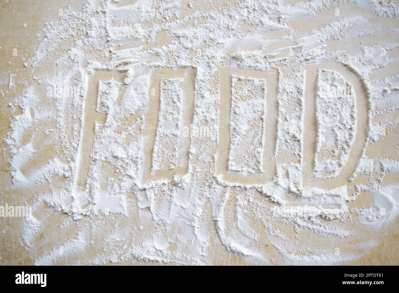 Writing in flour hi-res stock photography and images - Alamy
