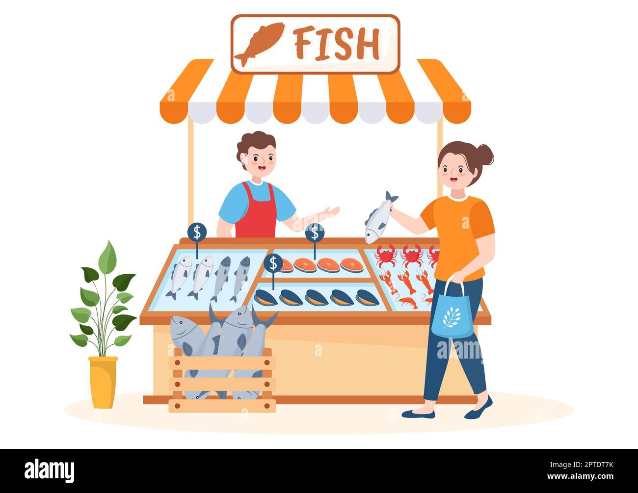 Fish Store to Market Various Fresh and Hygienic Products Seafood in ...