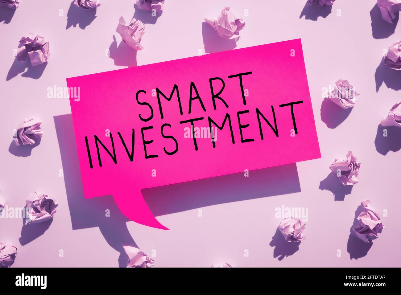 Writing displaying text Smart Investment, Business concept Allocating ...